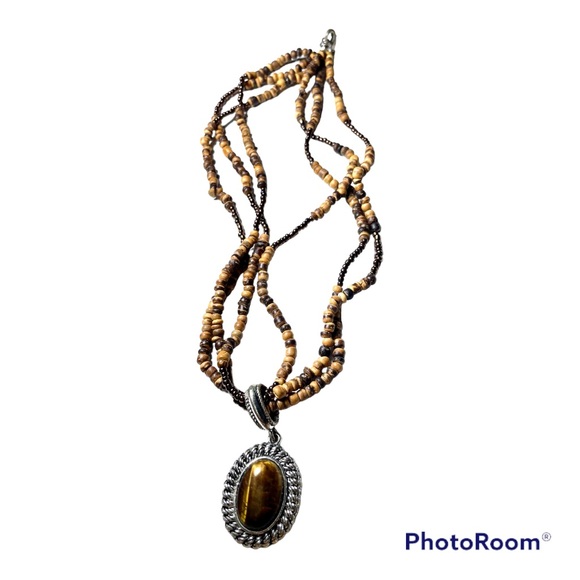 Avon | Jewelry | Vintage Avon Brown Beaded Necklace | Poshmark